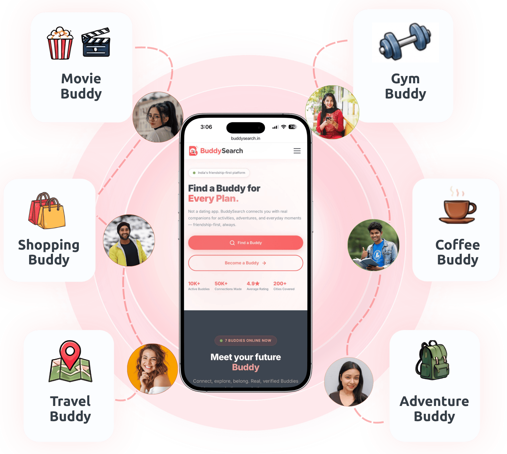 Buddy Search - India's friendship-first platform